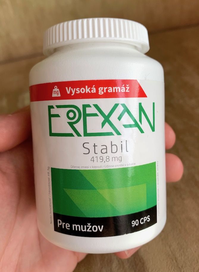 Erexan Stabil: recenzia, účinky, cena, balenia, skúsenosti ...
